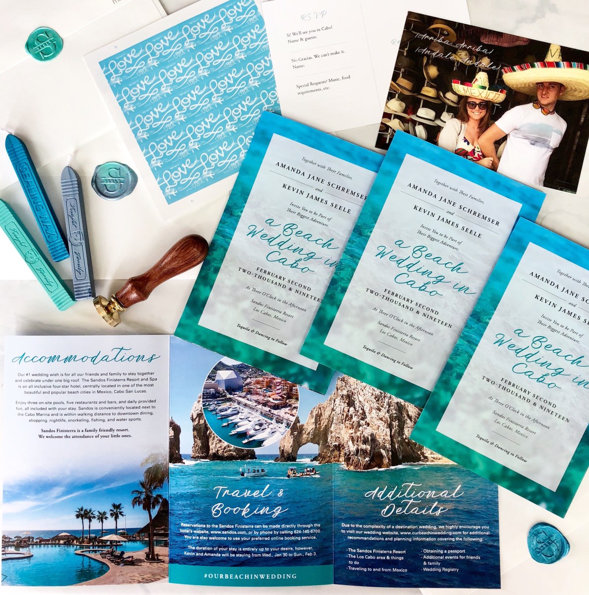 Designing a Destination Wedding Invitation Brochure | californ-ia